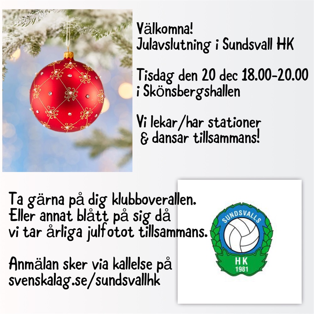 Julavslutning 2022 / Sundsvall Handboll