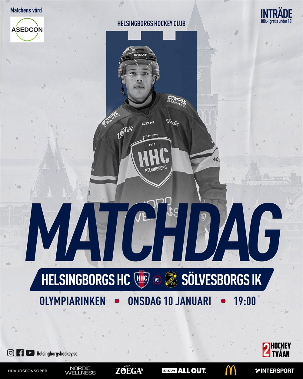 Matchdag! / Helsingborgs HC - A-lag - Hockeytvåan